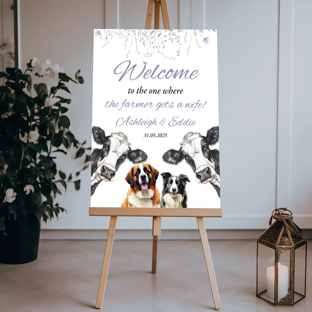 Farm Themed Welcome Sign with Farm Animals - Willow & Robin
